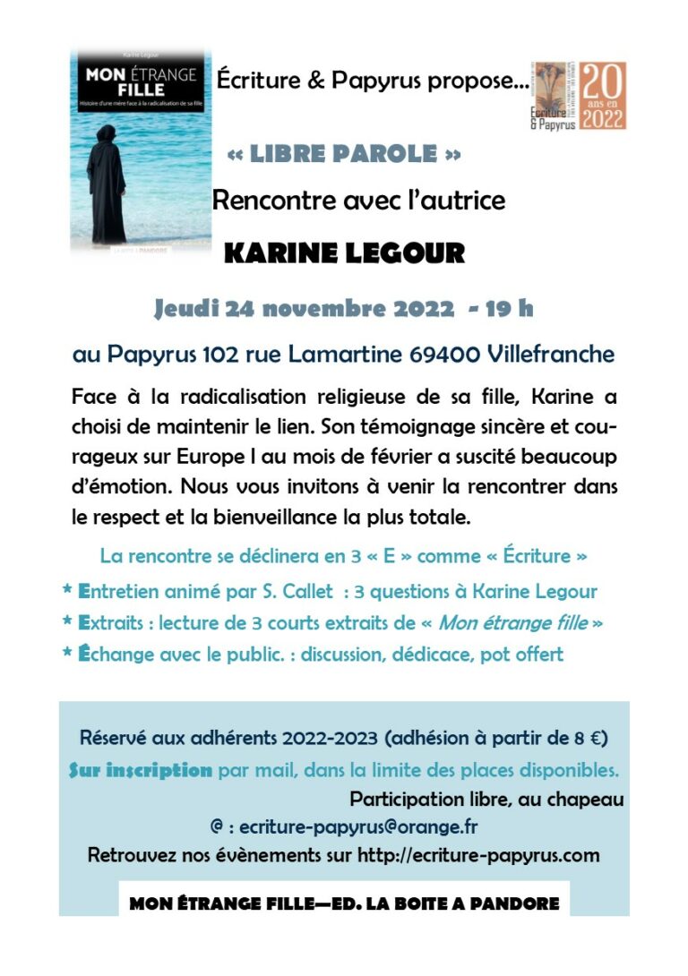 Libre parole - Ecriture & Papyrus